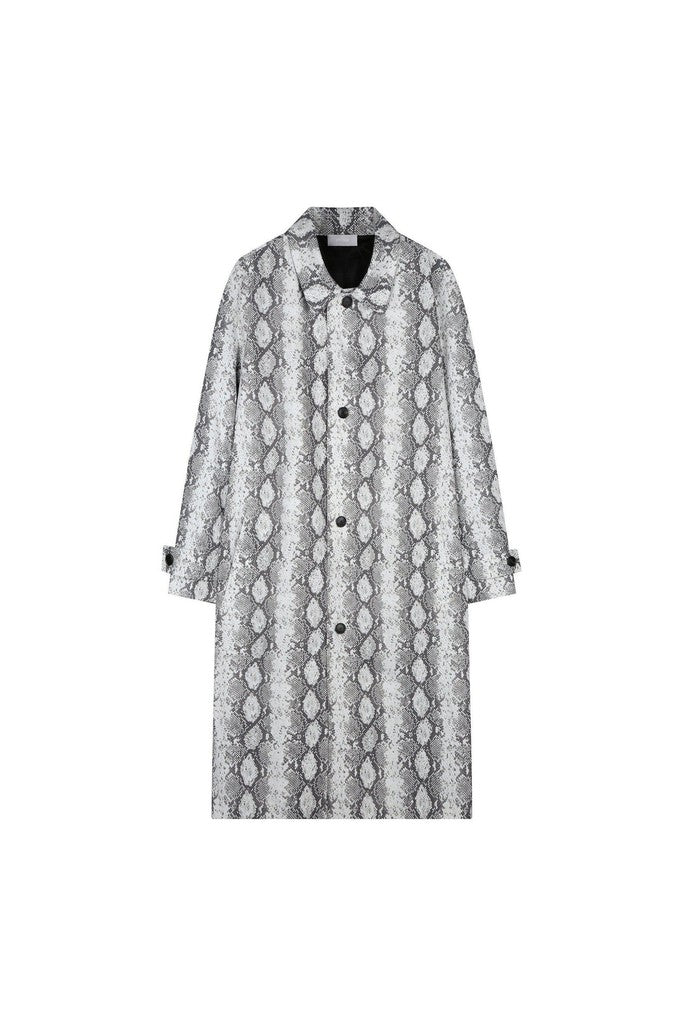 Oversized Python Mac Coat – System