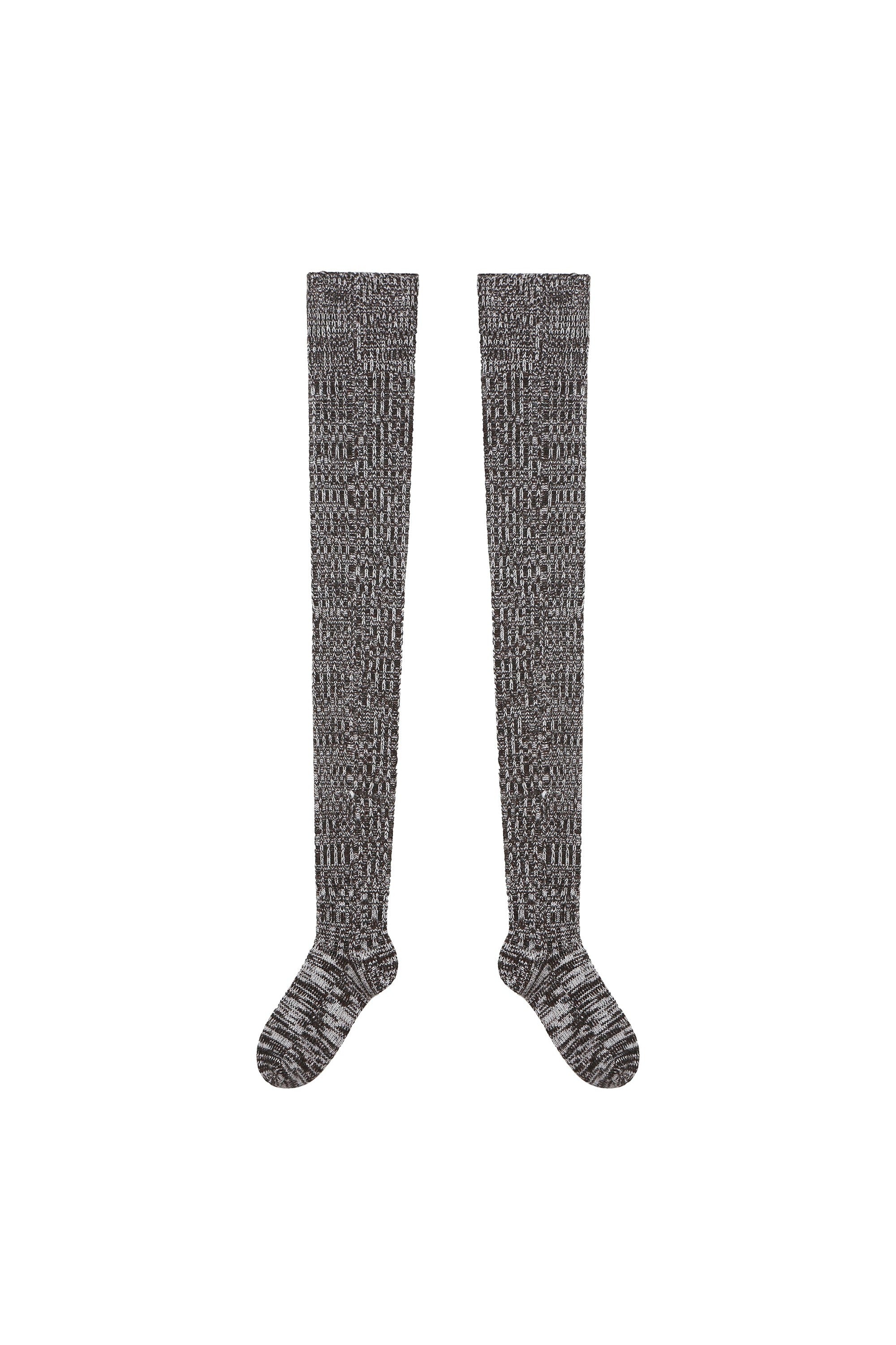 Tweed Knit Long Socks – System